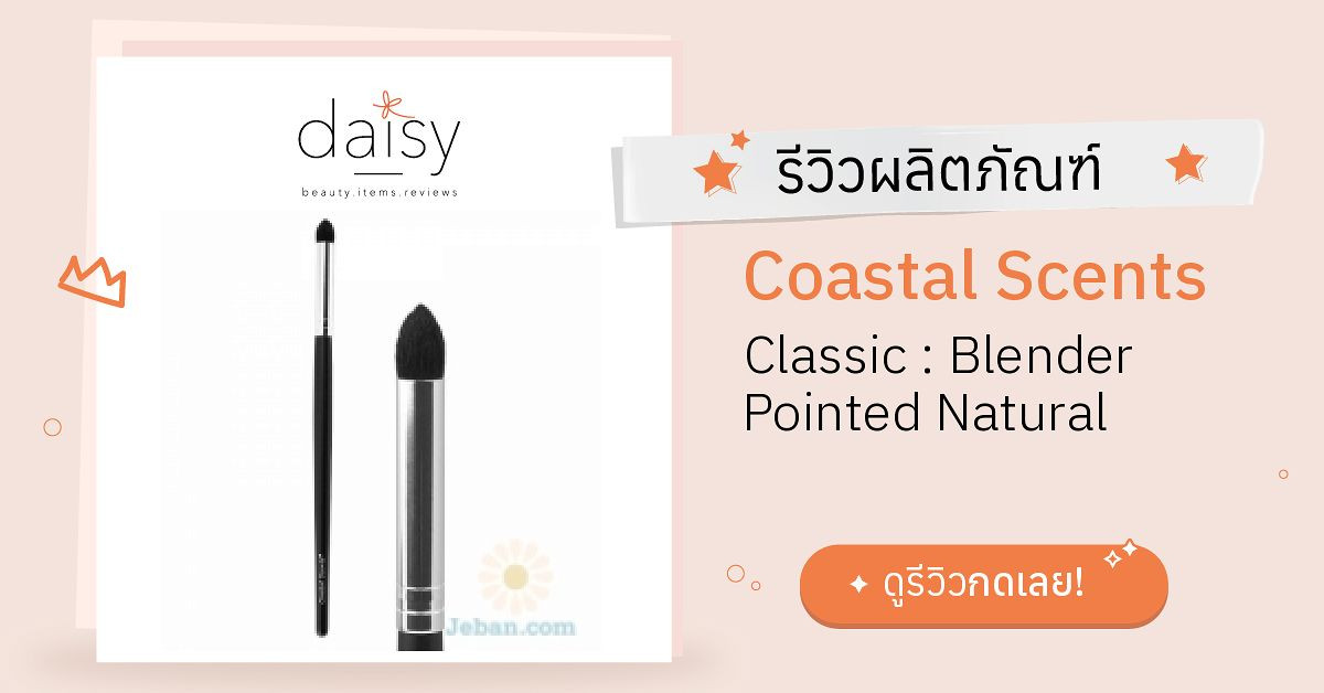 Coastal Scents Classic : Blender Pointed Natural รีวิว | Daisy by Jeban.com
